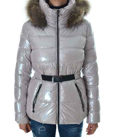 Сребристи, зимни дамски ватирани якета MODA PIU ANNA - GLAMI.bg