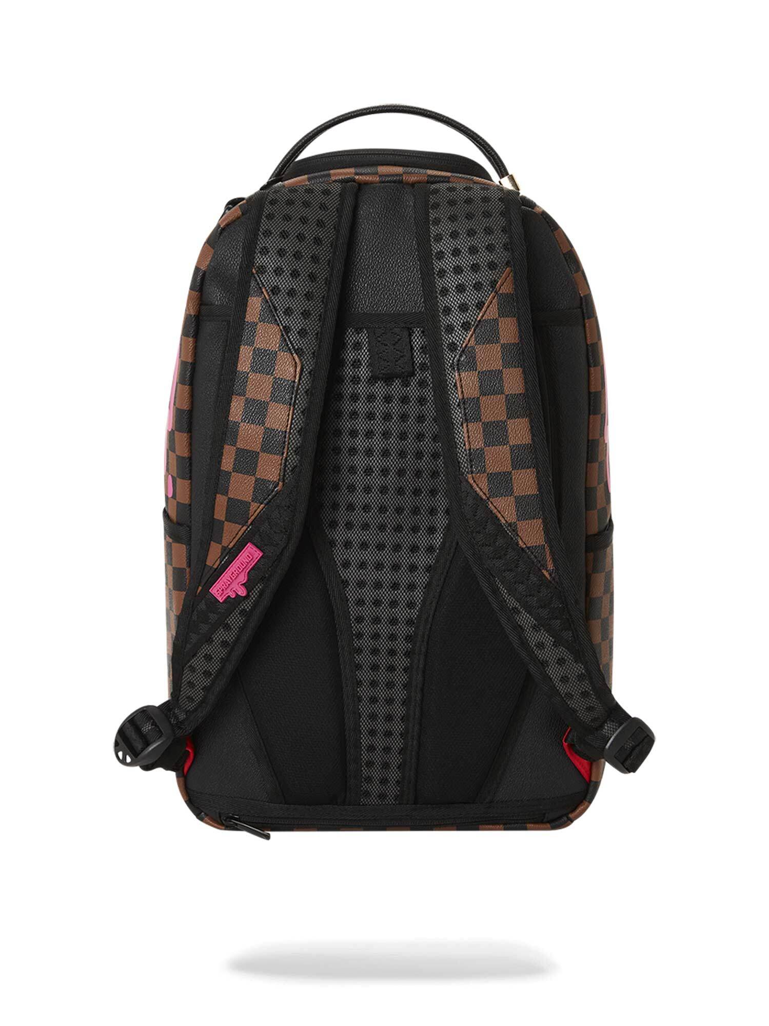 SPRAYGROUND Раница PINK DRIP BROWN CHECK - GLAMI.bg