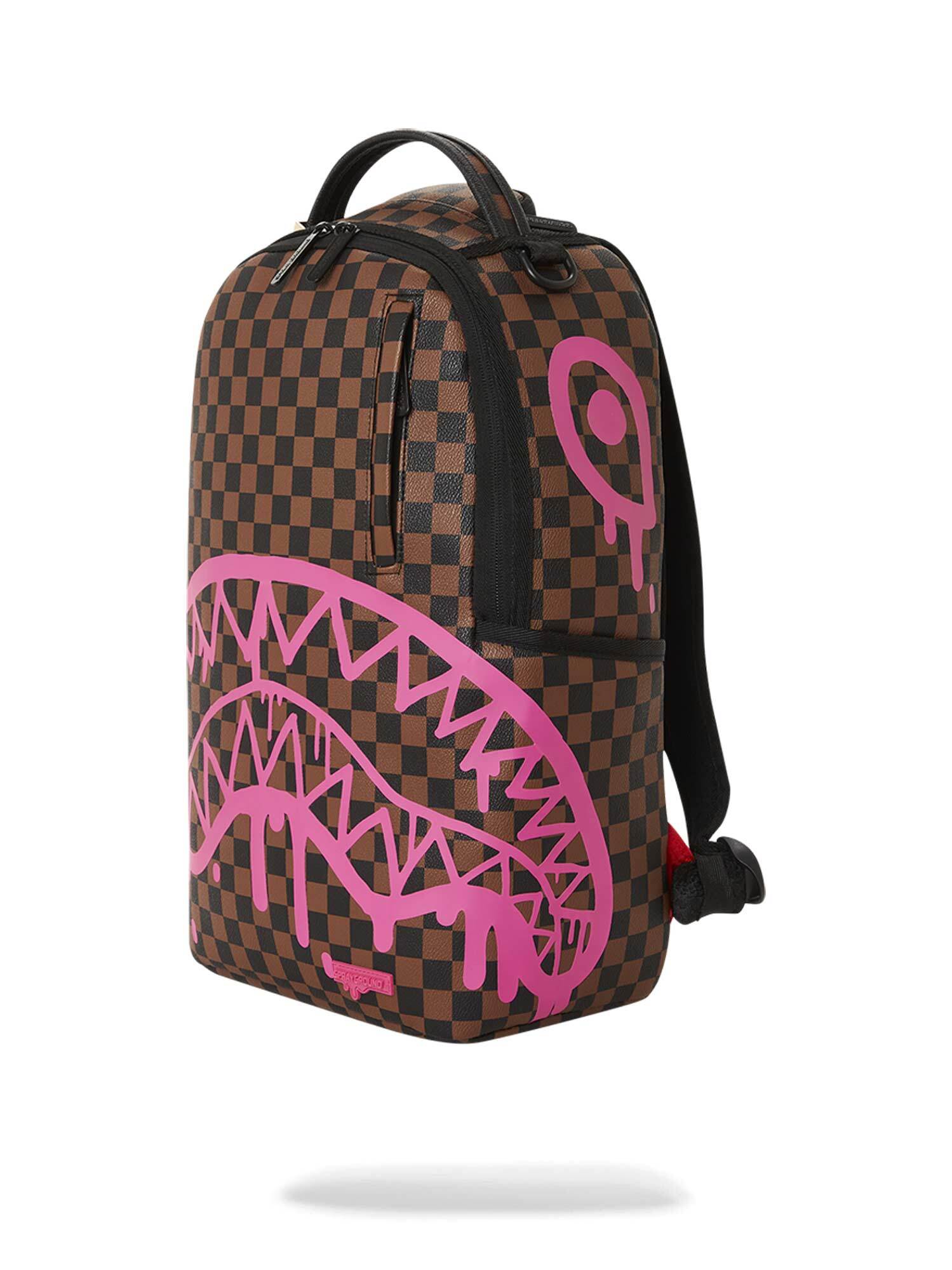 SPRAYGROUND Раница PINK DRIP BROWN CHECK - GLAMI.bg