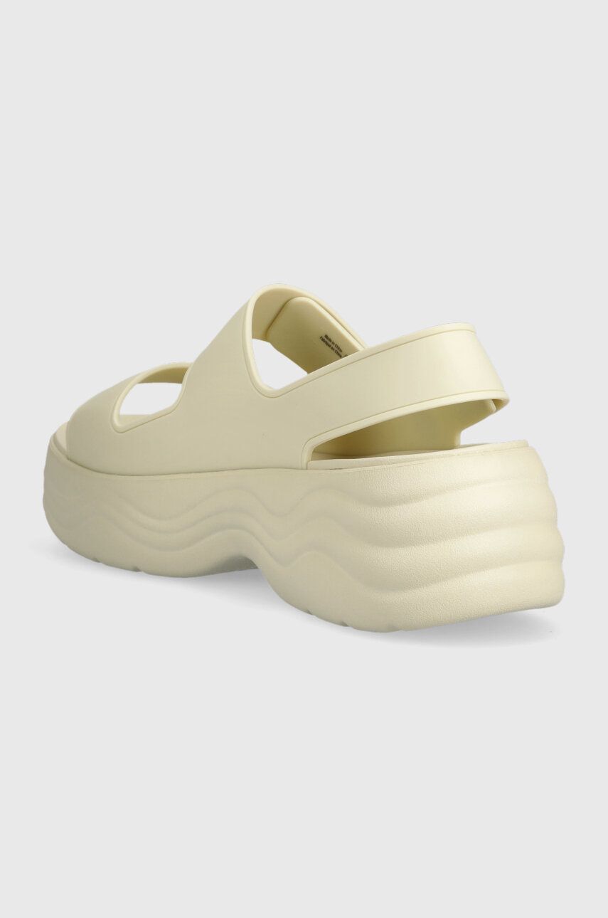 Сандали Crocs Skyline Slide в бежово с платформа 208183 - GLAMI.bg
