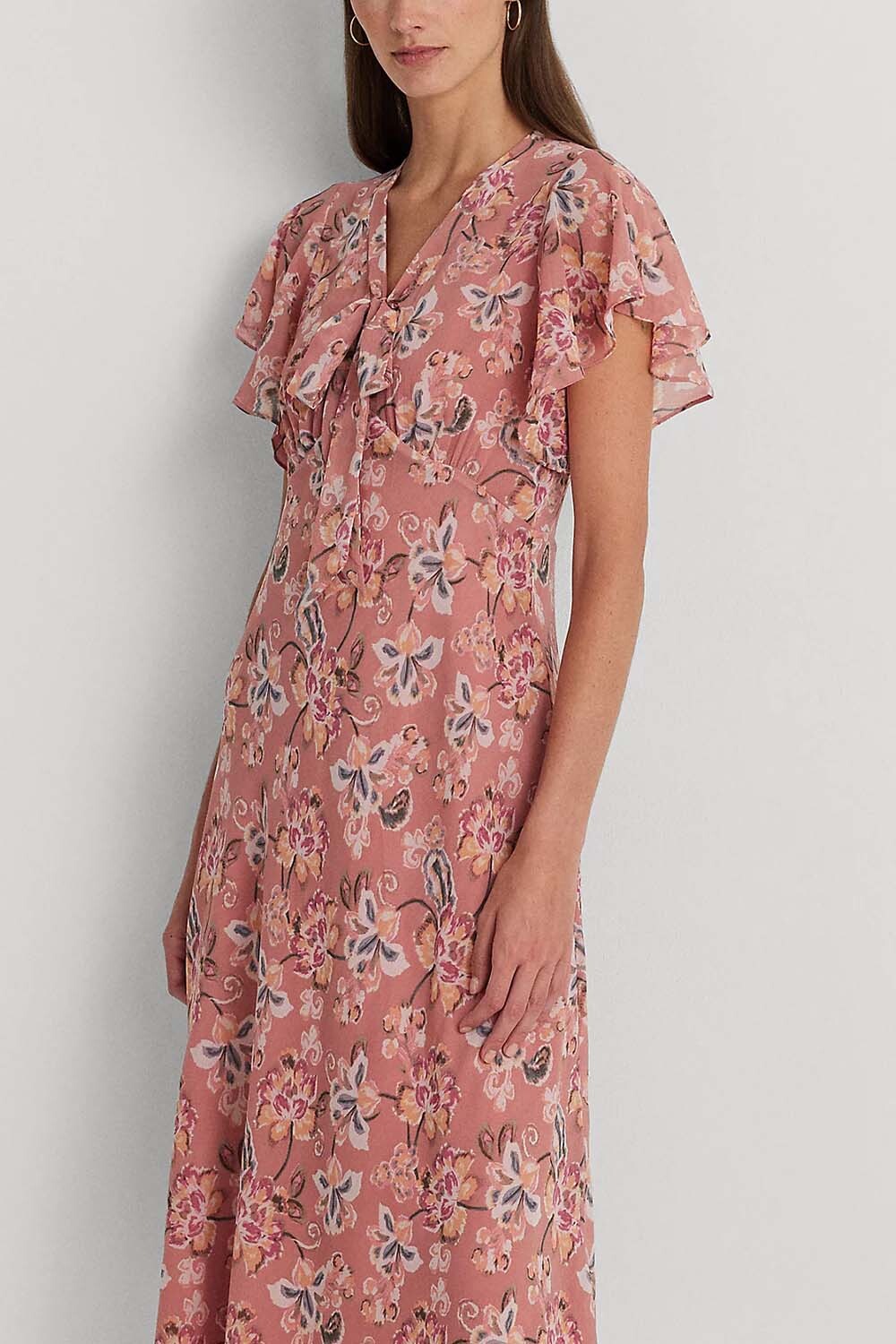 RALPH LAUREN Рокля Poly Crinkle Ggt 58-Dress 250925449001 pink multi ...
