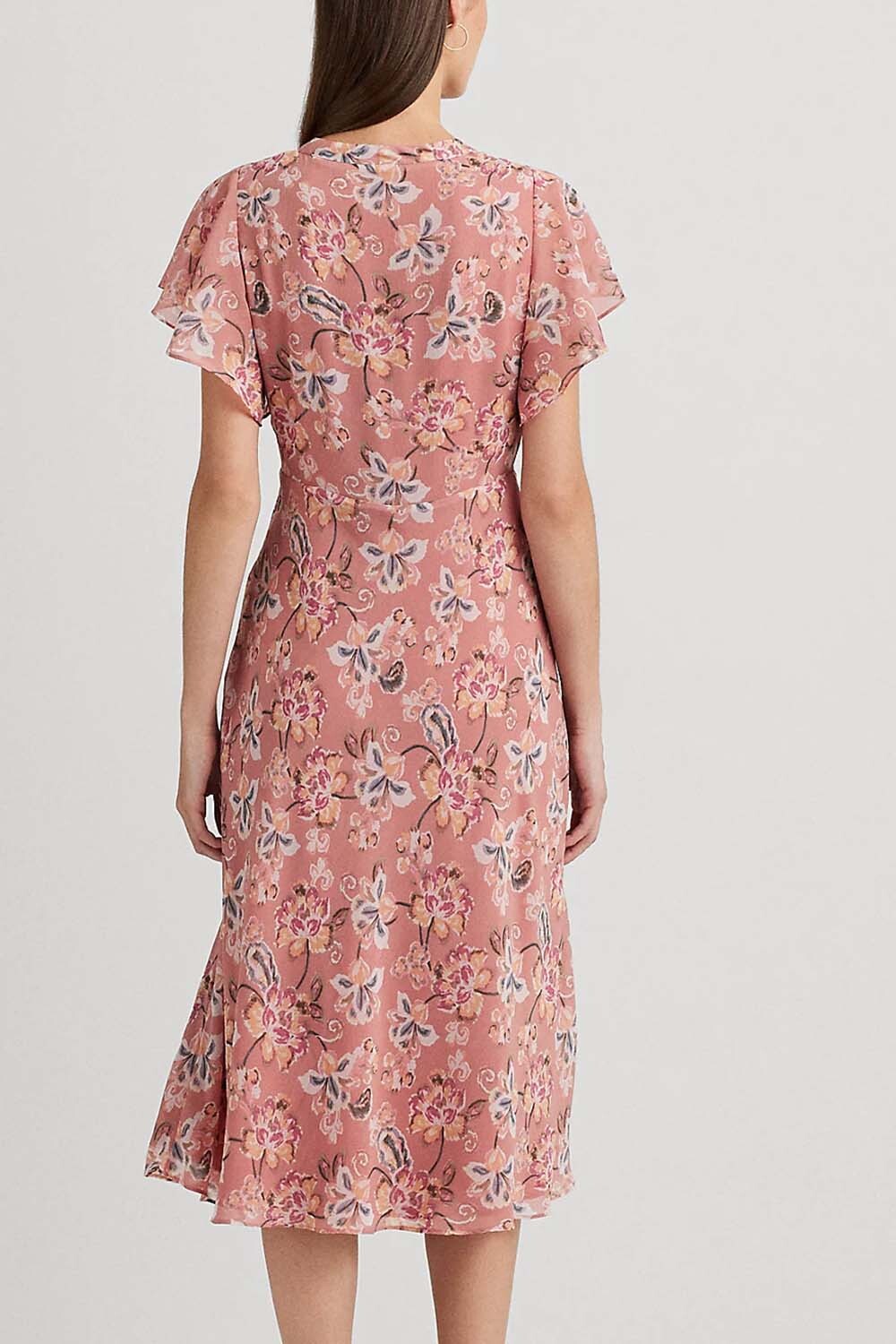 RALPH LAUREN Рокля Poly Crinkle Ggt 58-Dress 250925449001 pink multi ...