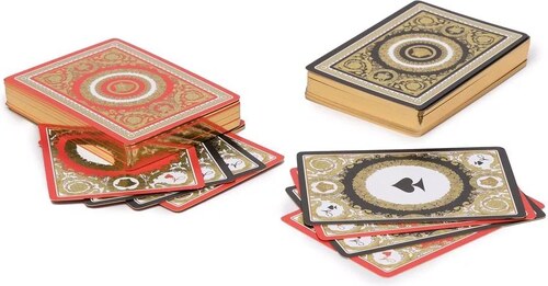 Versace Barocco playing cards set - Black - GLAMI.bg