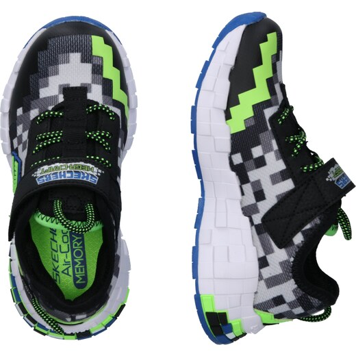 SKECHERS Сникърси 'Mega-craft' синьо / сиво / лайм / черно / бяло ...