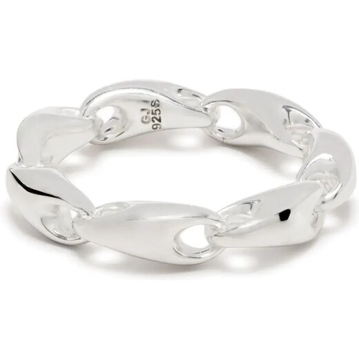 Georg Jensen small Reflect chain-link ring - Silver - GLAMI.bg
