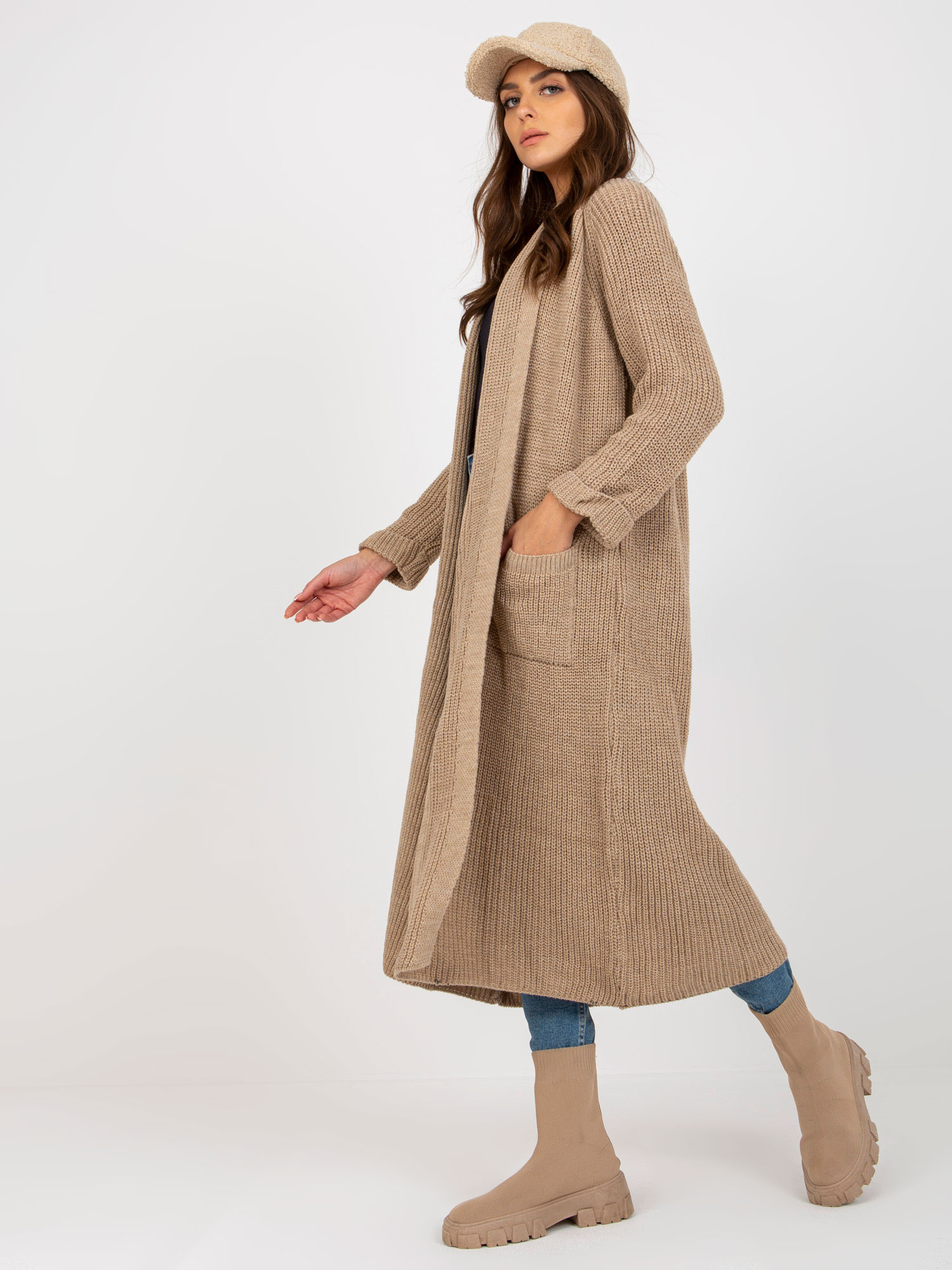 Och Bella Cardigan-TW-SW-BL-2453.91P-beige - GLAMI.bg