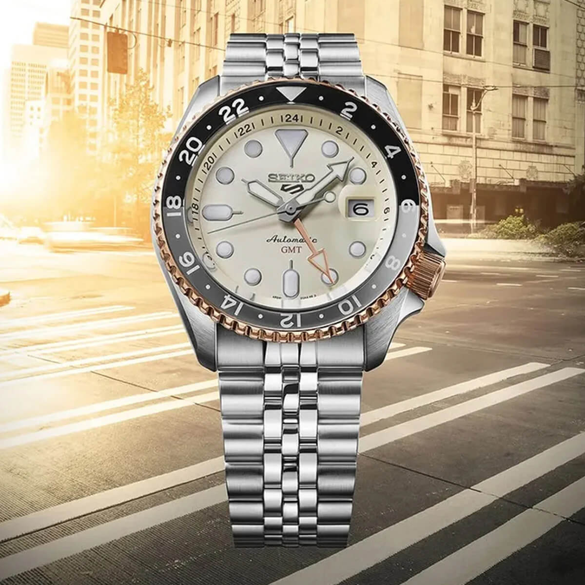Мъжки часовник Seiko 5 Sport GMT Automatic Limited Edition SSK046K1 ...