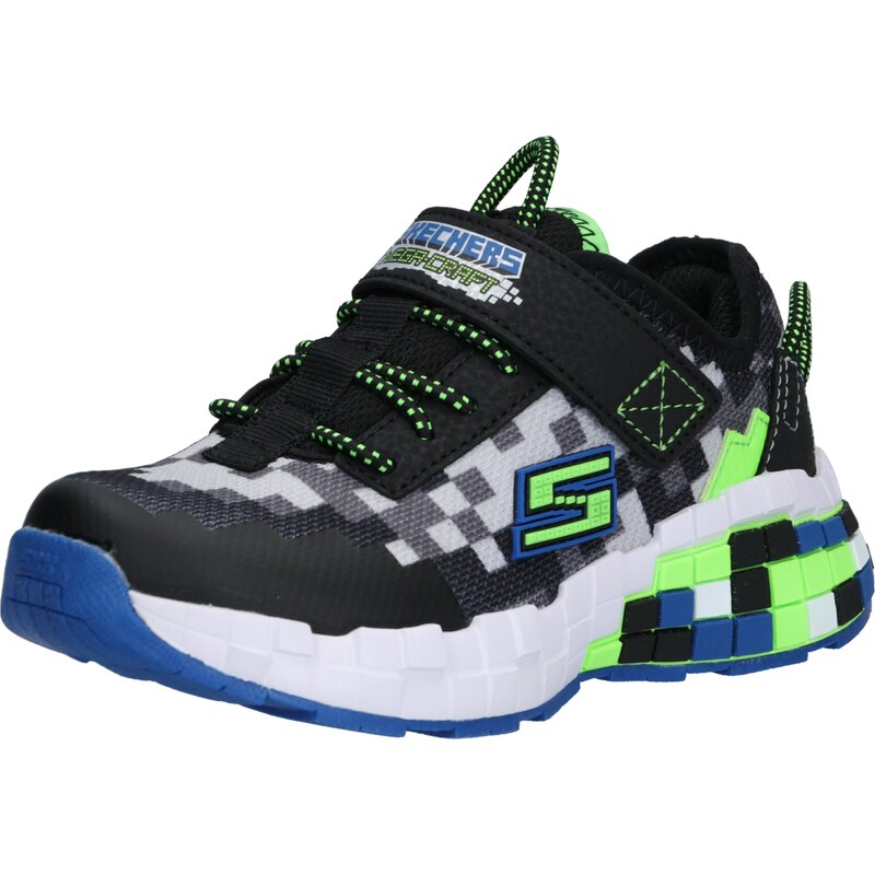 SKECHERS Сникърси 'Mega-craft' синьо / сиво / лайм / черно / бяло ...