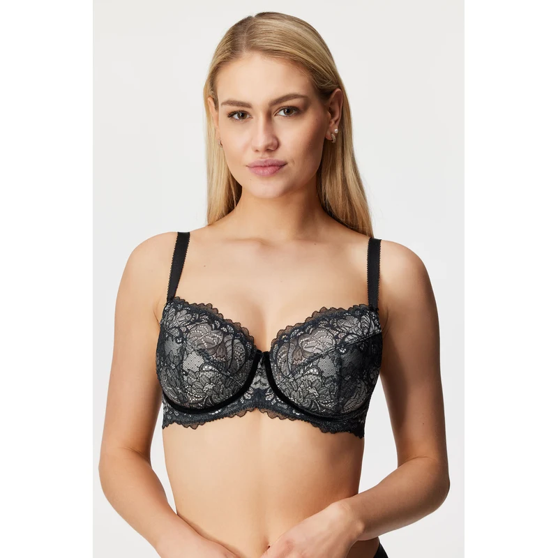 LAUMA lingerie Сутиен Flirty Melody неподплатен черен - GLAMI.bg