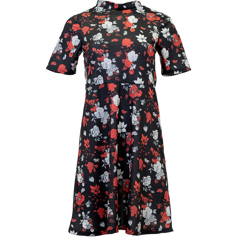 Andrews Ladies Дамска рокля с разкроена долна част и къс ръкав - GLAMI.bg