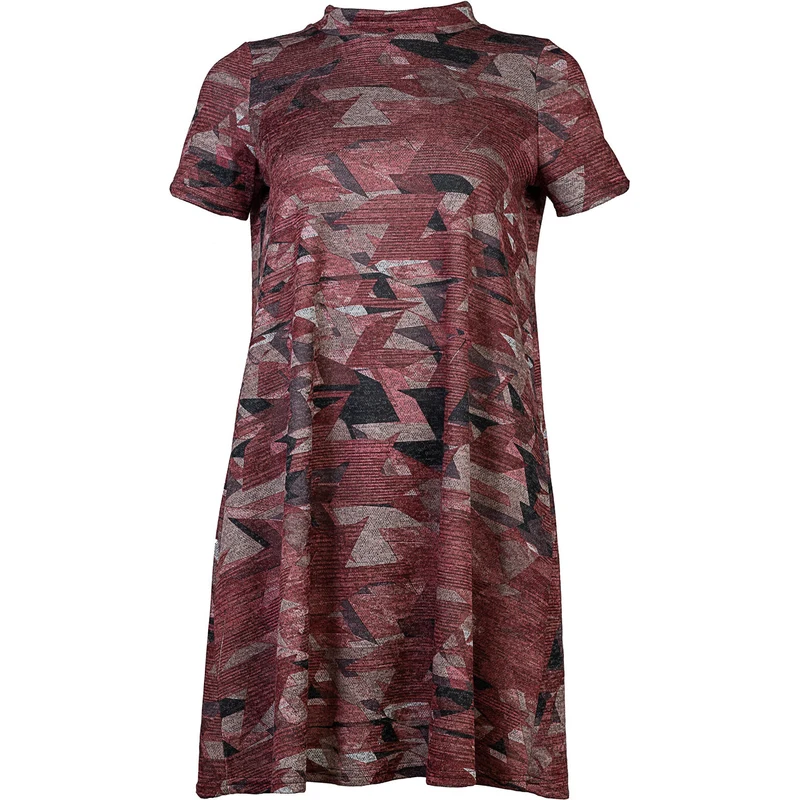 Andrews Ladies Дамска рокля с малка поло яка и разкрояване в долната ...