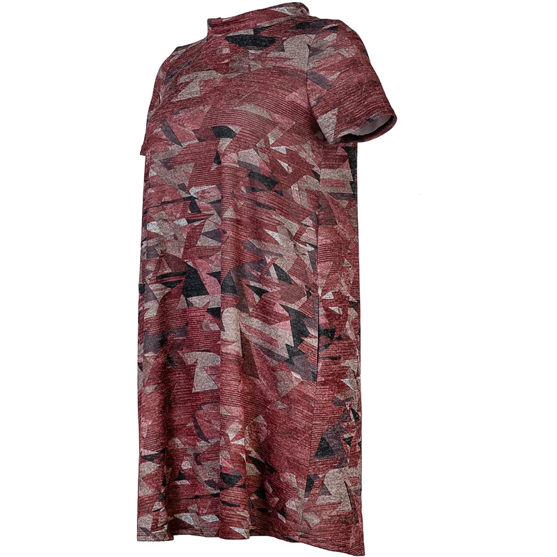 Andrews Ladies Дамска рокля с малка поло яка и разкрояване в долната ...