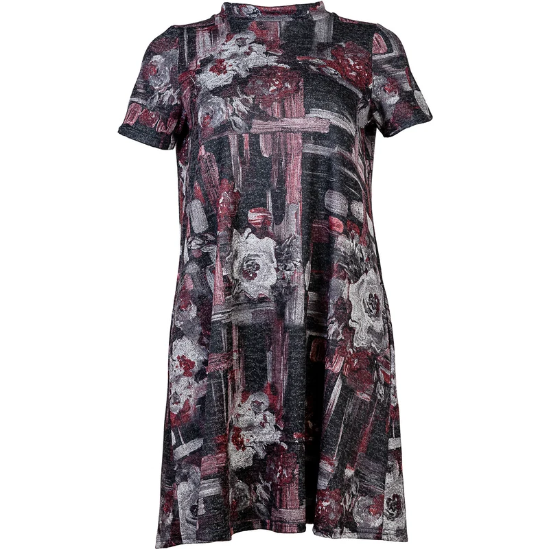 Andrews Ladies Дамска рокля с малка поло яка и разкрояване в долната ...