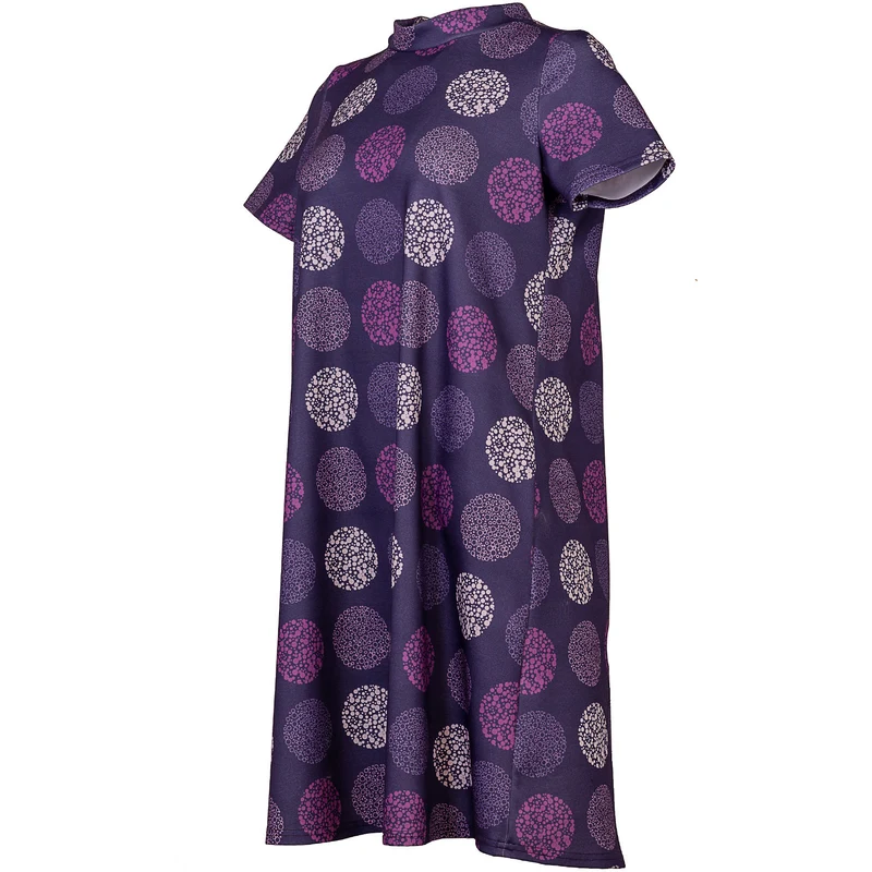 Andrews Ladies Дамска рокля с малка поло яка и разкрояване в долната ...