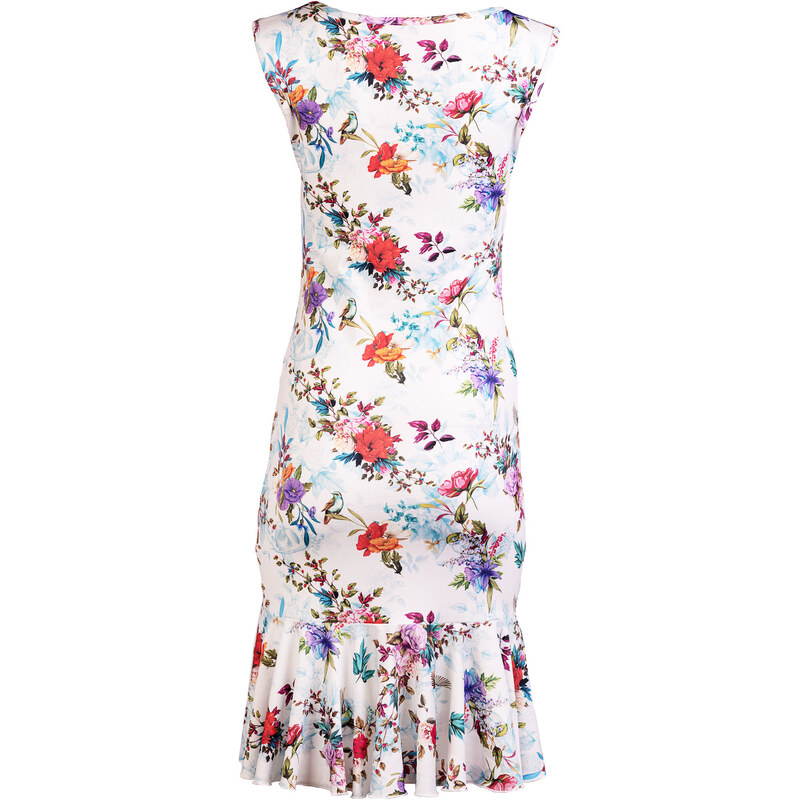 Andrews Ladies Трикотажна дамска рокля без ръкав, с волан в долната ...