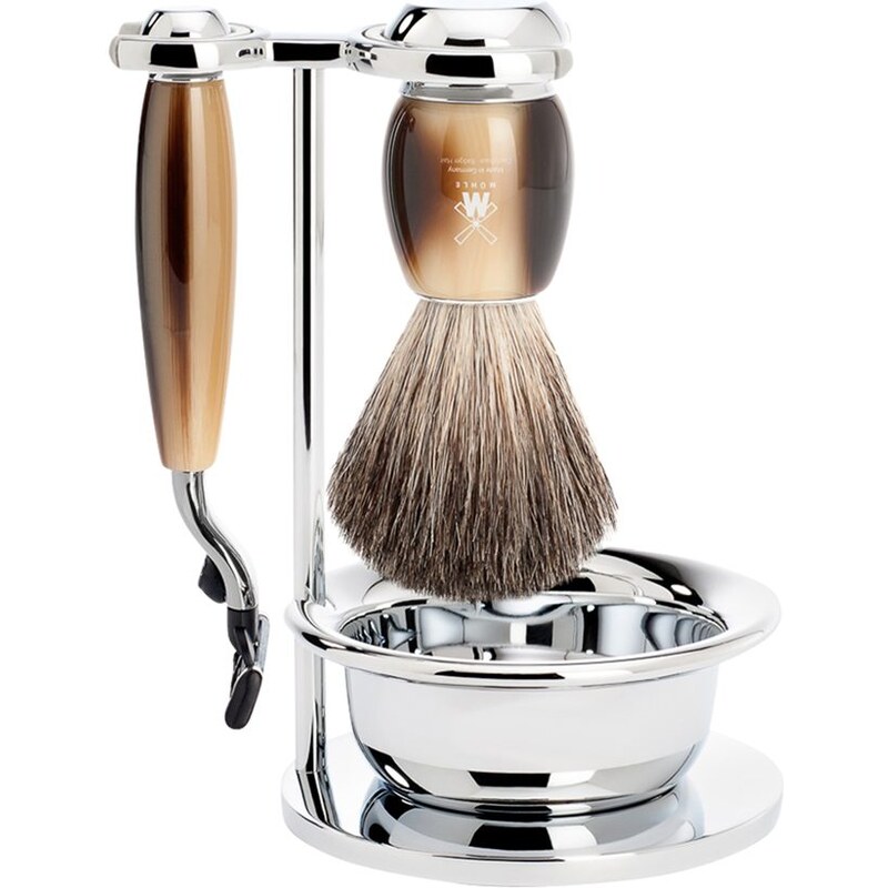Mühle Комплект за бръснене Mühle VIVO - стойка, паничка,машинка с ...