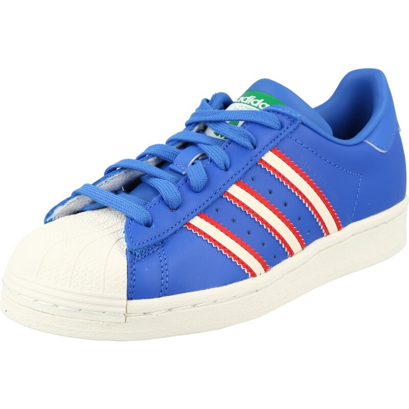 ADIDAS ORIGINALS Сникърси 'Superstar' кралско синьо / зелено / червено ...