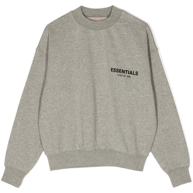 FEAR OF GOD ESSENTIALS KIDS logo-print detail knit jumper - Grey - GLAMI.bg