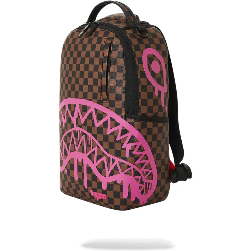 SPRAYGROUND Раница PINK DRIP BROWN CHECK - GLAMI.bg