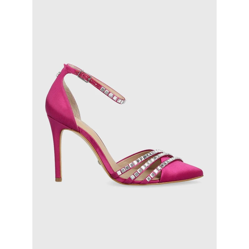 Обувки с висок ток Guess GADELLA в розово FL6GDL SAT08 - GLAMI.bg