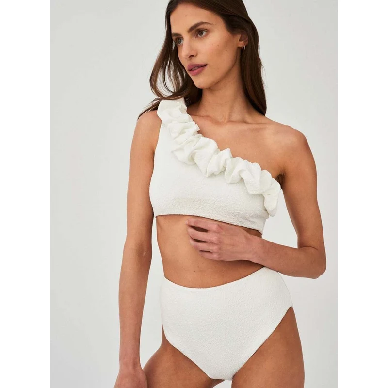 Горнище на бански Undress Code Birth of Venus в бяло с мека чашка - GLAMI.bg