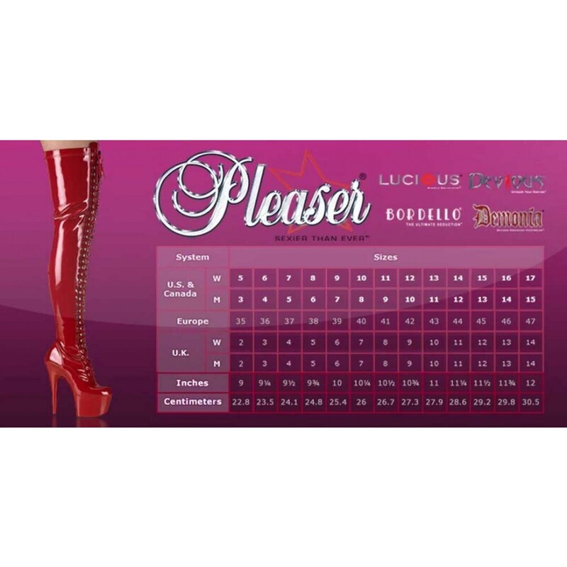 Pleaser ADORE-3000 чизми на платформа ADO3000/B/PU-E-bg - GLAMI.bg