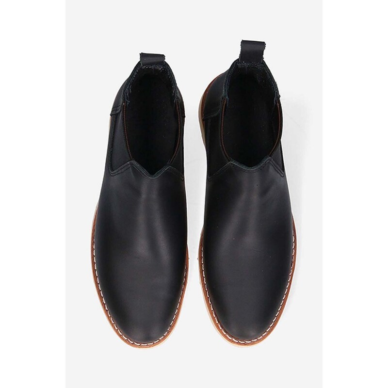 Кожени боти челси Red Wing в черно с равна подметка - GLAMI.bg
