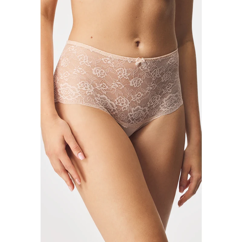 Lapinee Бикини Sophie с висока талия бежово - GLAMI.bg