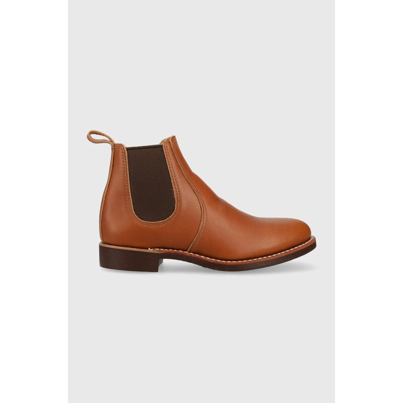 Кожени боти челси Red Wing в кафяво - GLAMI.bg