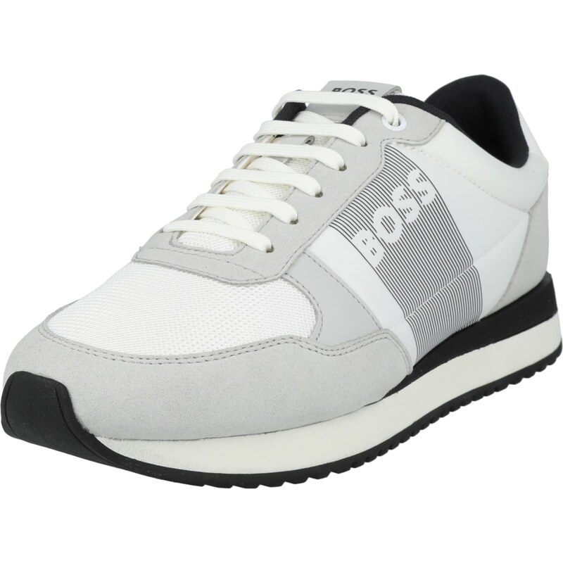 BOSS Black Ниски маратонки 'Kai' светлосиво / черно / бяло - GLAMI.bg