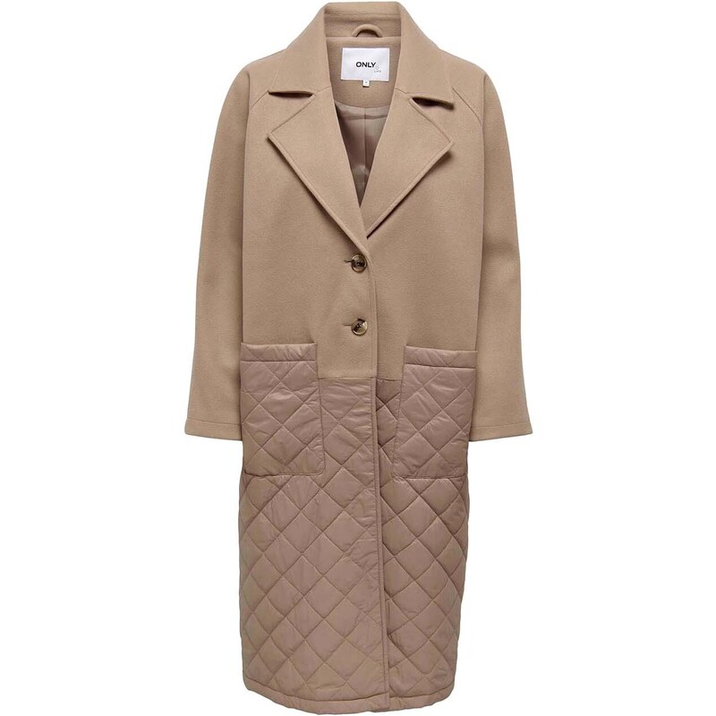 ONLY Палто Onladdison Life Quilt Mix Long Coat Otw 15266822 18-1029 TCX ...