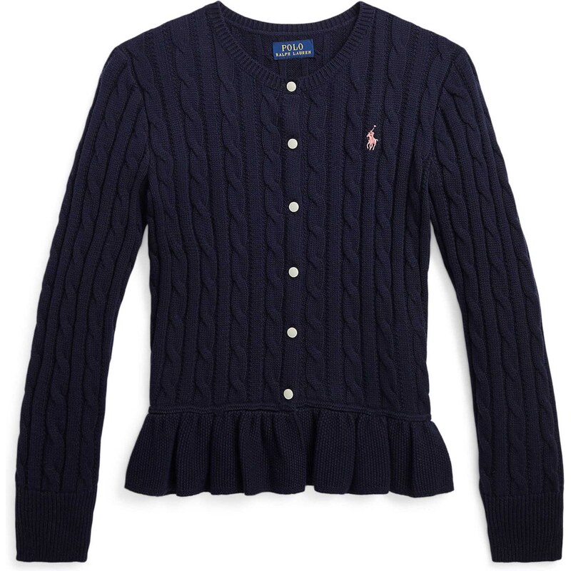 Polo Ralph Lauren Плетена жилетка 'CARDI' нейви синьо - GLAMI.bg