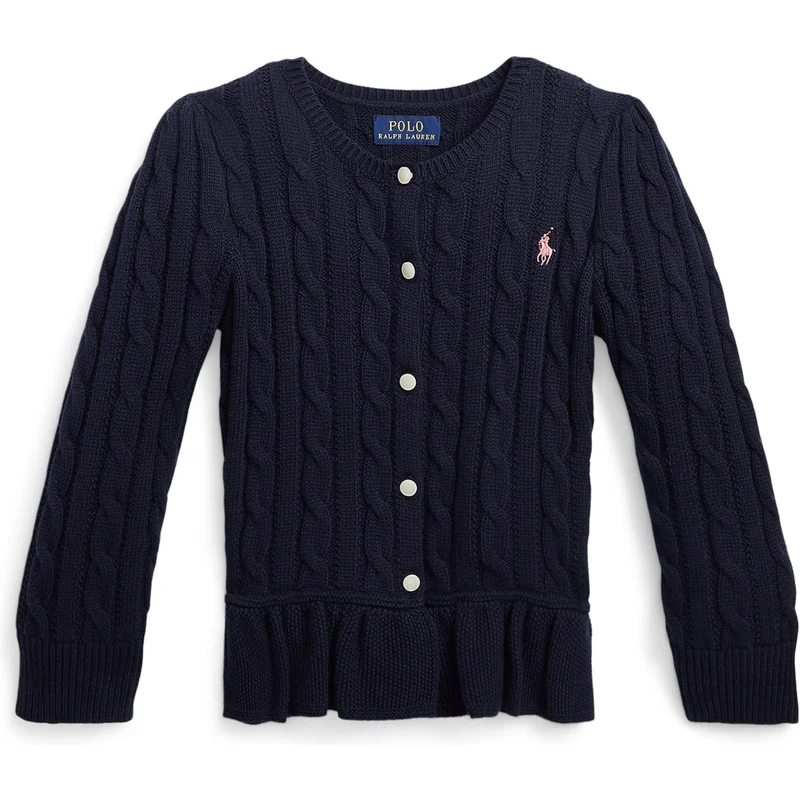 Polo Ralph Lauren Плетена жилетка нейви синьо - GLAMI.bg
