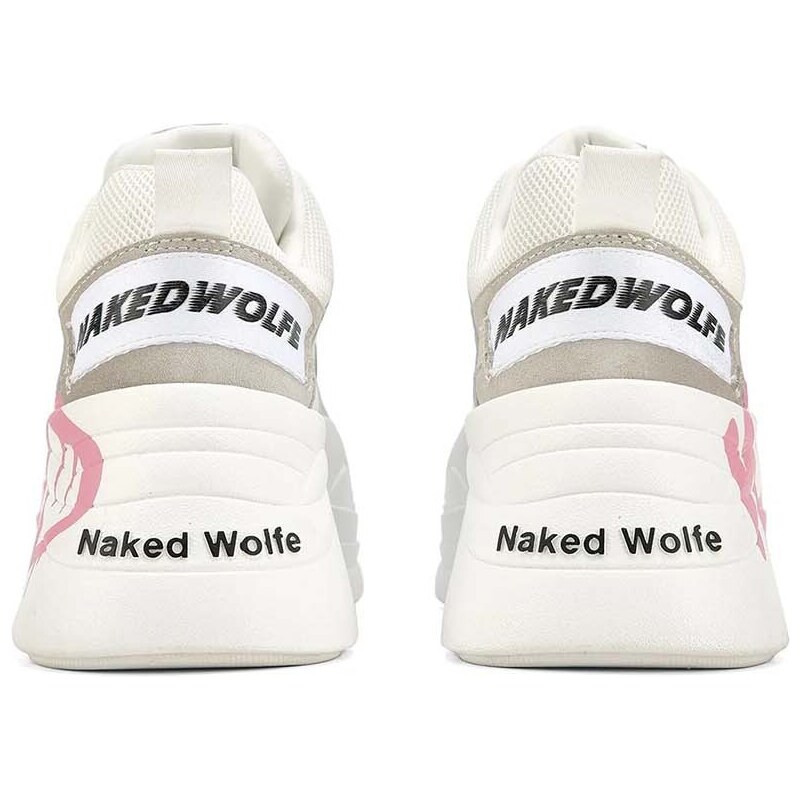 NAKED WOLFE Sneakers Track Logo Pink TRACKWP white/pink - GLAMI.bg
