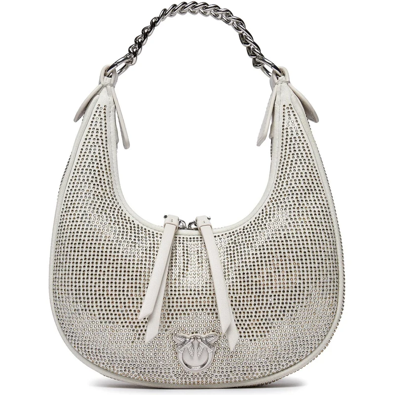 Дамска чанта Pinko Brioche Hobo Mini AI 23-24 PLTT 101433 A159 I30N Сив ...