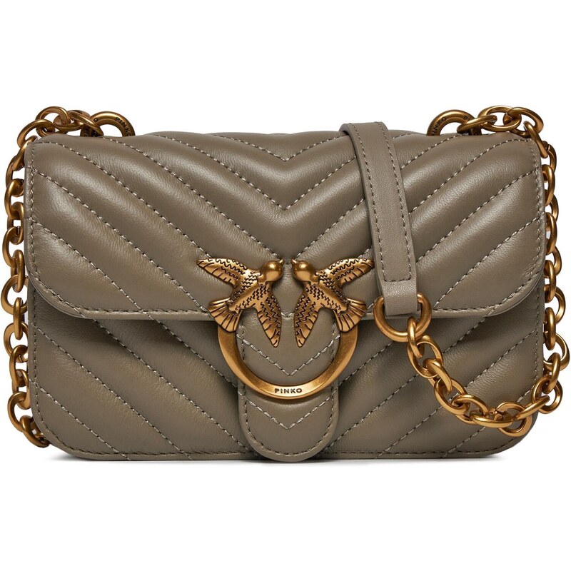 Дамска чанта Pinko Love Bell Mini AI 23-24 PLTT 100048 A14Q Beige I68Q ...