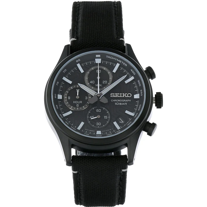 Часовник Seiko Dress Chronograph SSB421P1 Black/Black - GLAMI.bg