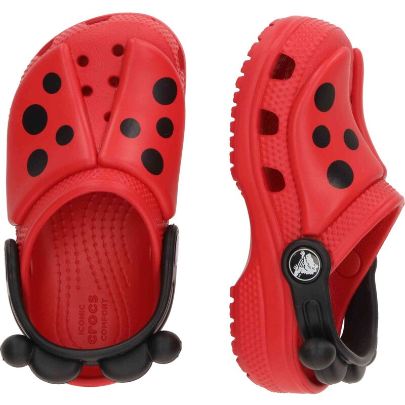 Crocs Отворени обувки 'Classic IAM Ladybug' червено / черно / бяло ...