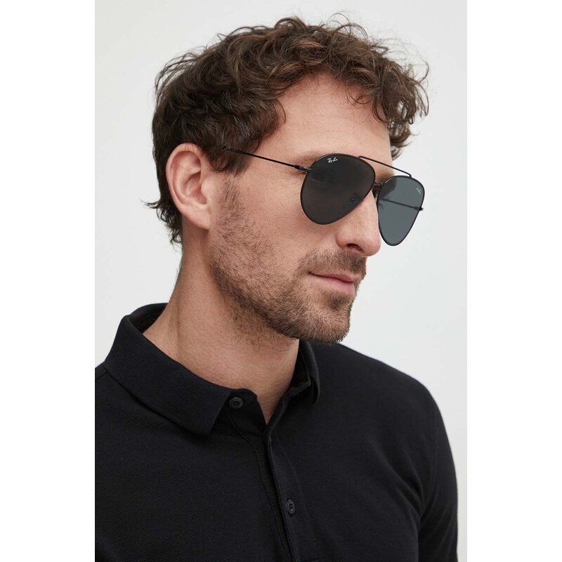 Слънчеви очила Ray-Ban 0RBR0101S AVIATOR REVERSE в черно 0RBR0101S ...