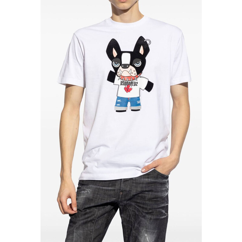 DSQUARED T-Shirt S74GD1325D20020 100 white - GLAMI.bg