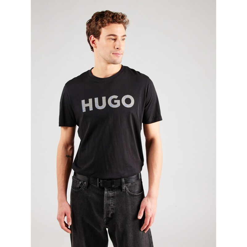 HUGO Тениска 'Dulivio' синьо / сиво / черно - GLAMI.bg