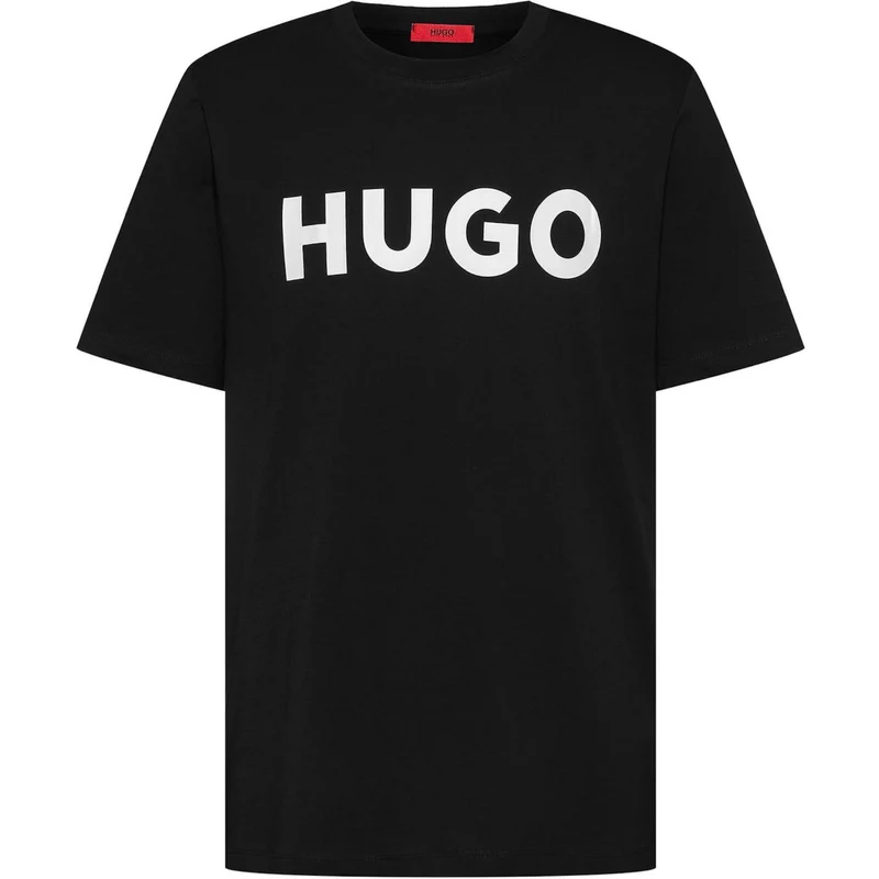 HUGO Тениска 'Dulivio' черно / бяло - GLAMI.bg