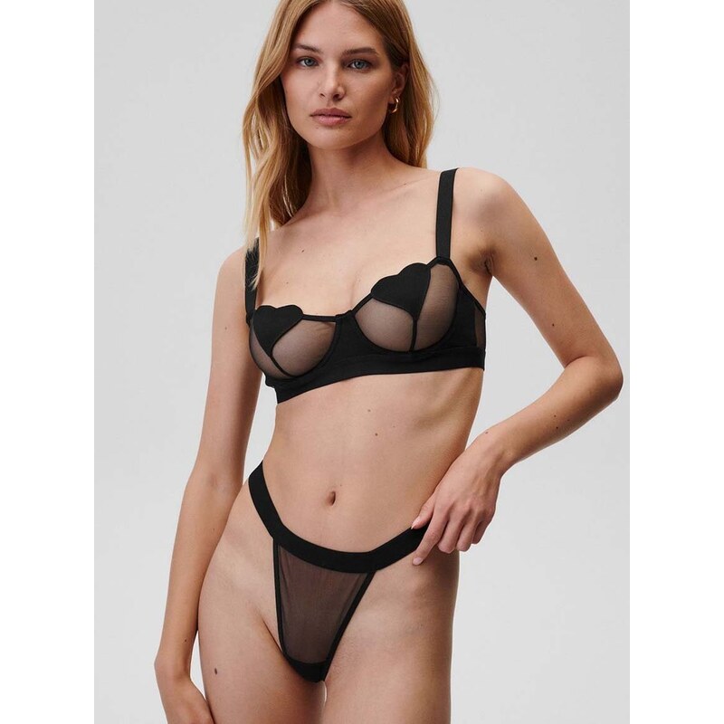 Прашки Undress Code No Ordinary Love Thong в черно - GLAMI.bg