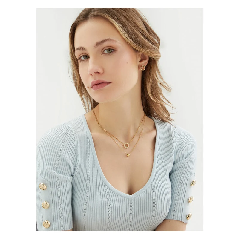 Комплект колие и обеци Guess - GLAMI.bg